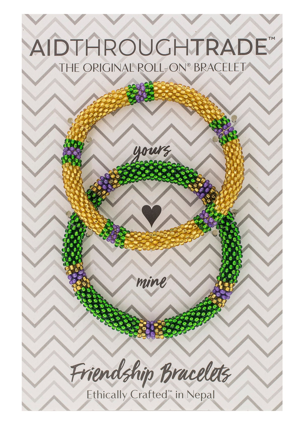 Roll-On® Friendship Bracelets Mardi Gras – Aid Through Trade - retail